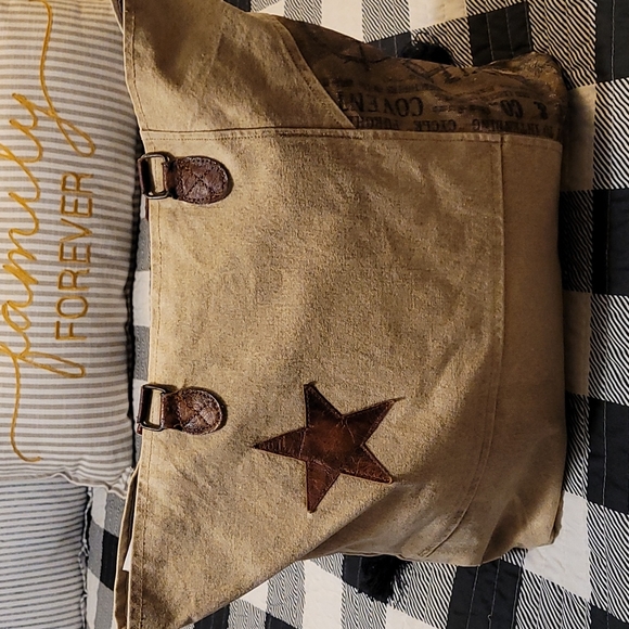 Mona B | Bags | Mona B Canvas Bag Euc Large | Poshmark